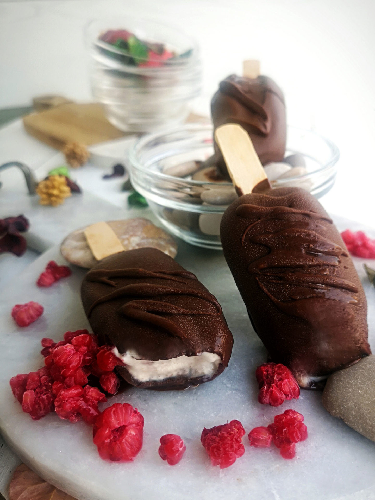 Mini helados de nata y chocolate | Create Recipes | Recetas para ...