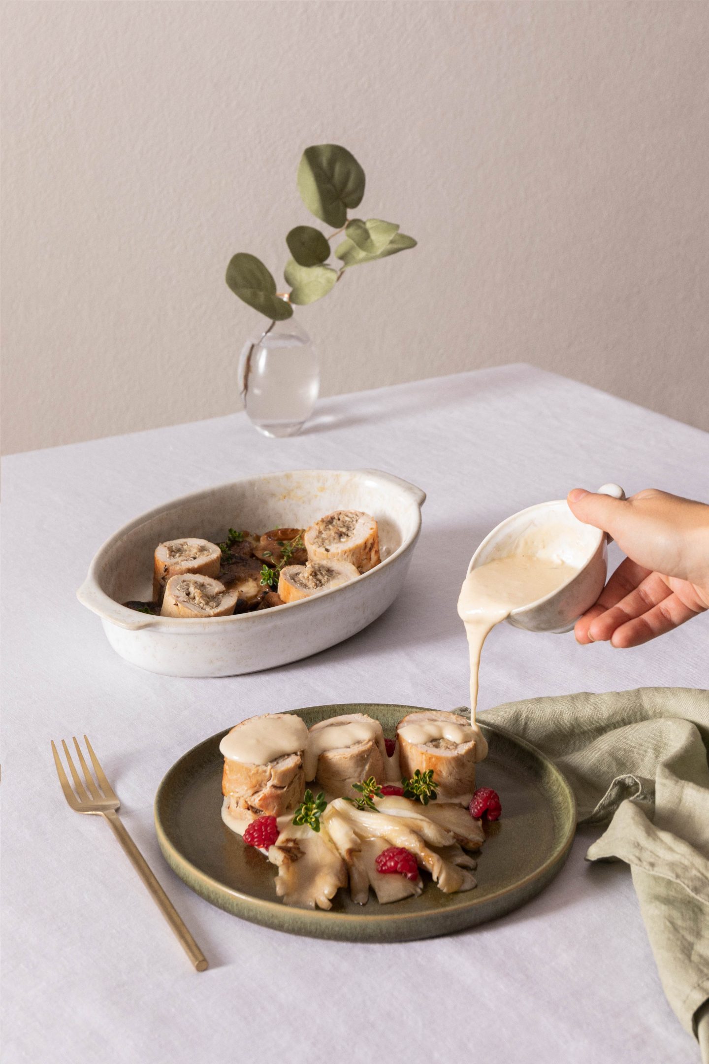 Redondo de pavo relleno de setas con foie y trufa | Create Recipes ...