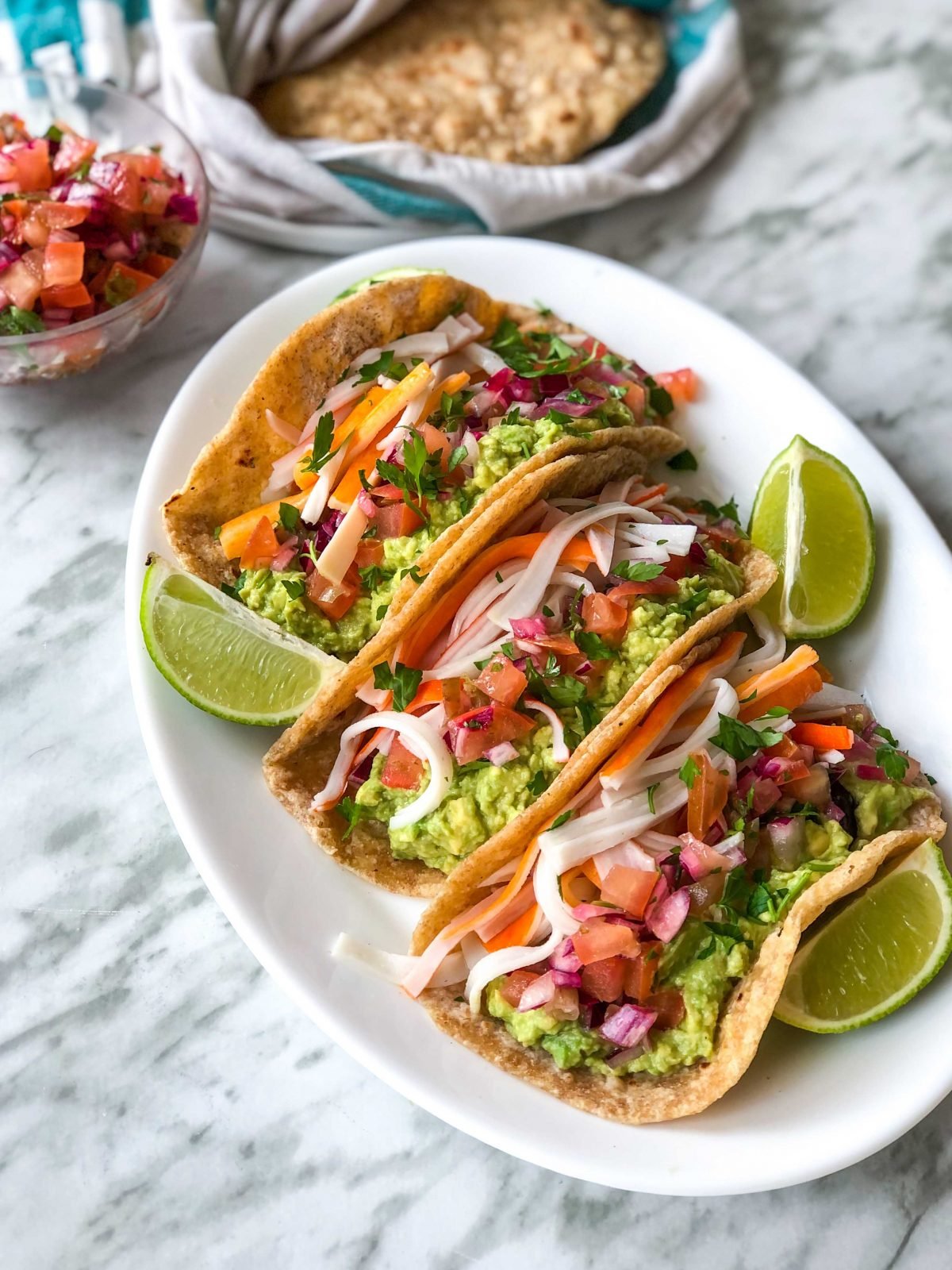 Tacos integrales con aguacate, «Krissia» y pico de gallo | Create ...