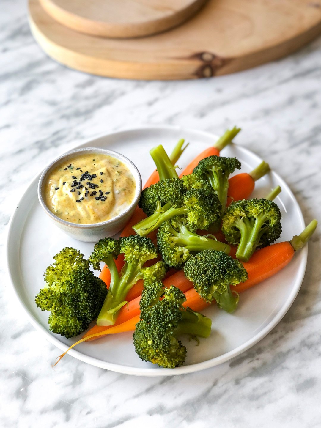 Verduras al vapor con salsa de yogur y curry | Create Recipes | Recetas ... Verduras al vapor con salsa de yogur y curry | Create Recipes | Recetas ...