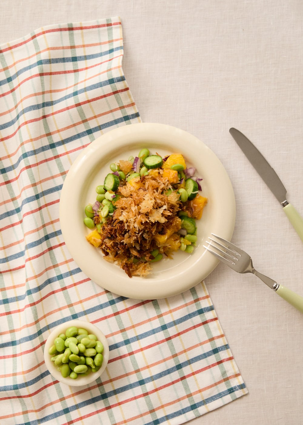 CRISPY RICE SALAD WITH MANGO & EDAMAME | Create Recipes | Recipes to ...
